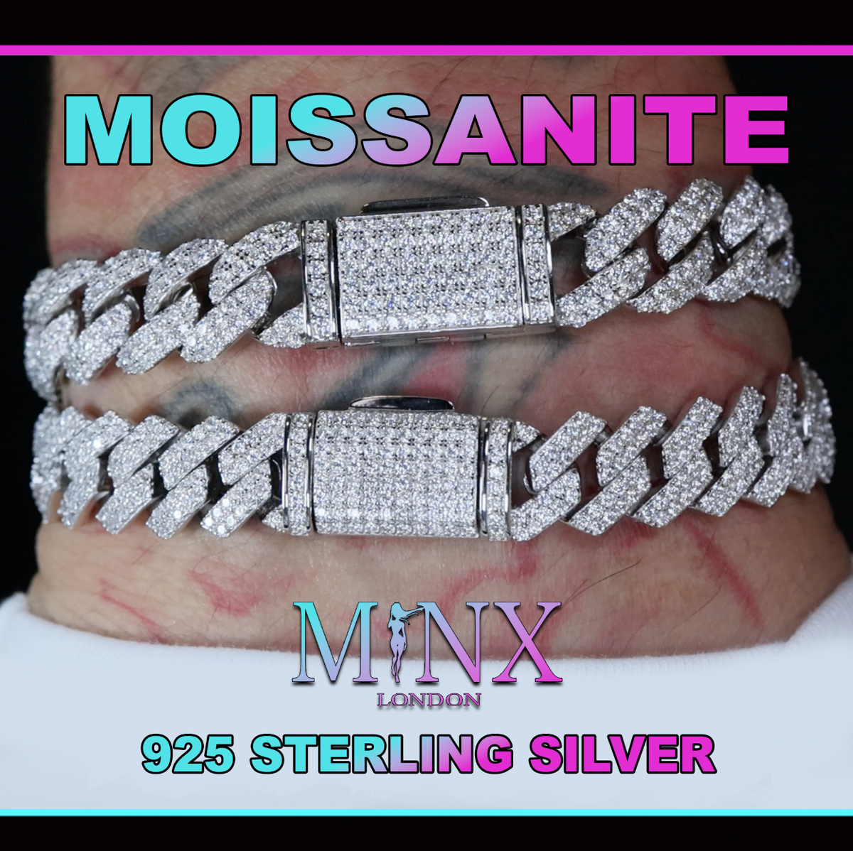Moissanite Bracelets | Moissanite Bangles – Minx London