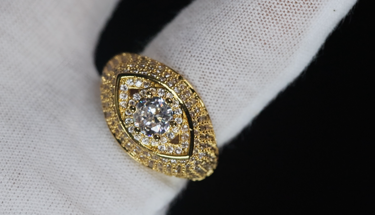 Diamond Evil Eye Ring | Gold Evil Eye Ring | Diamond Eye Ring – Minx London