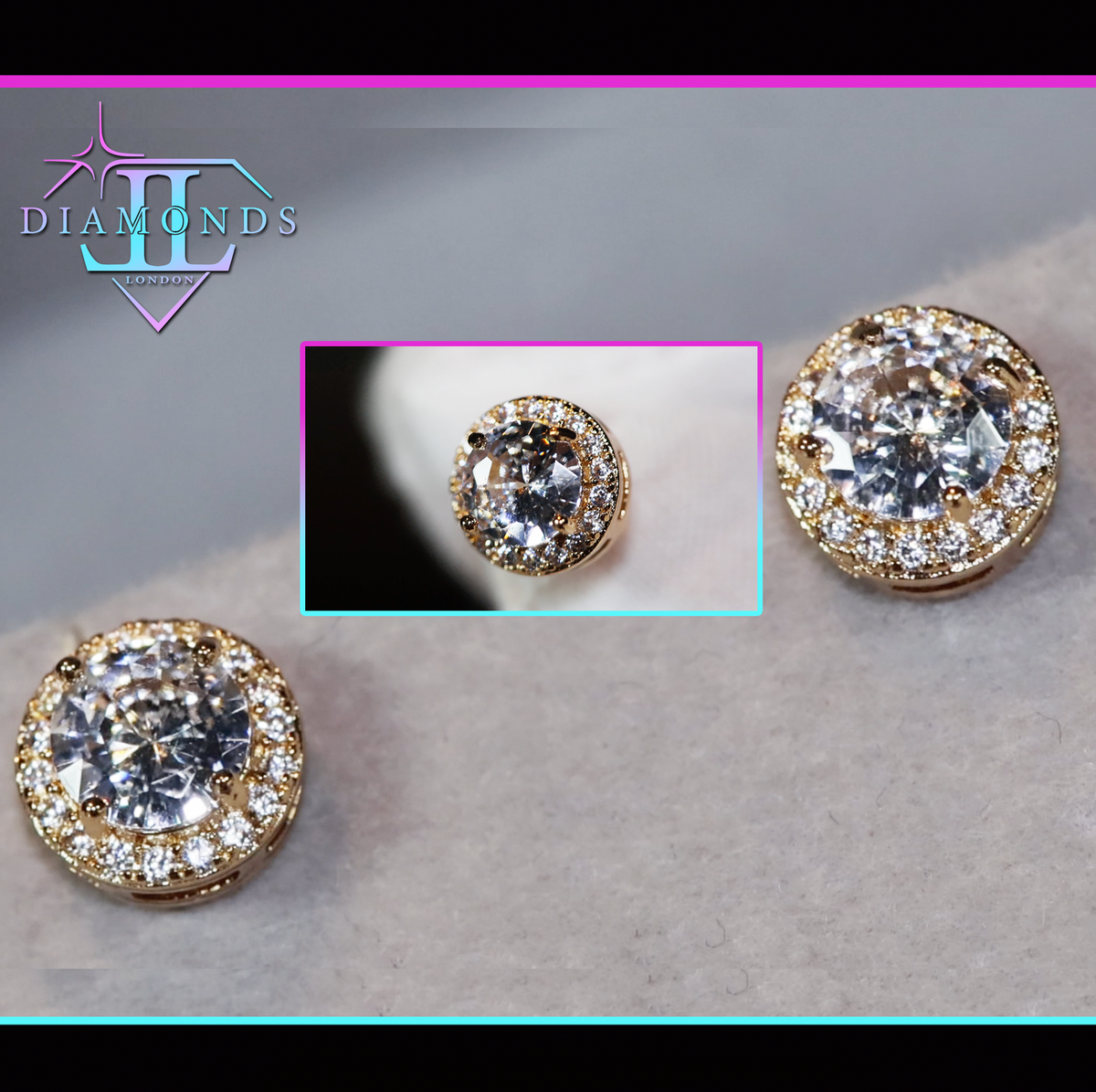 Diamond Ear Studs | Ear studs – Minx London