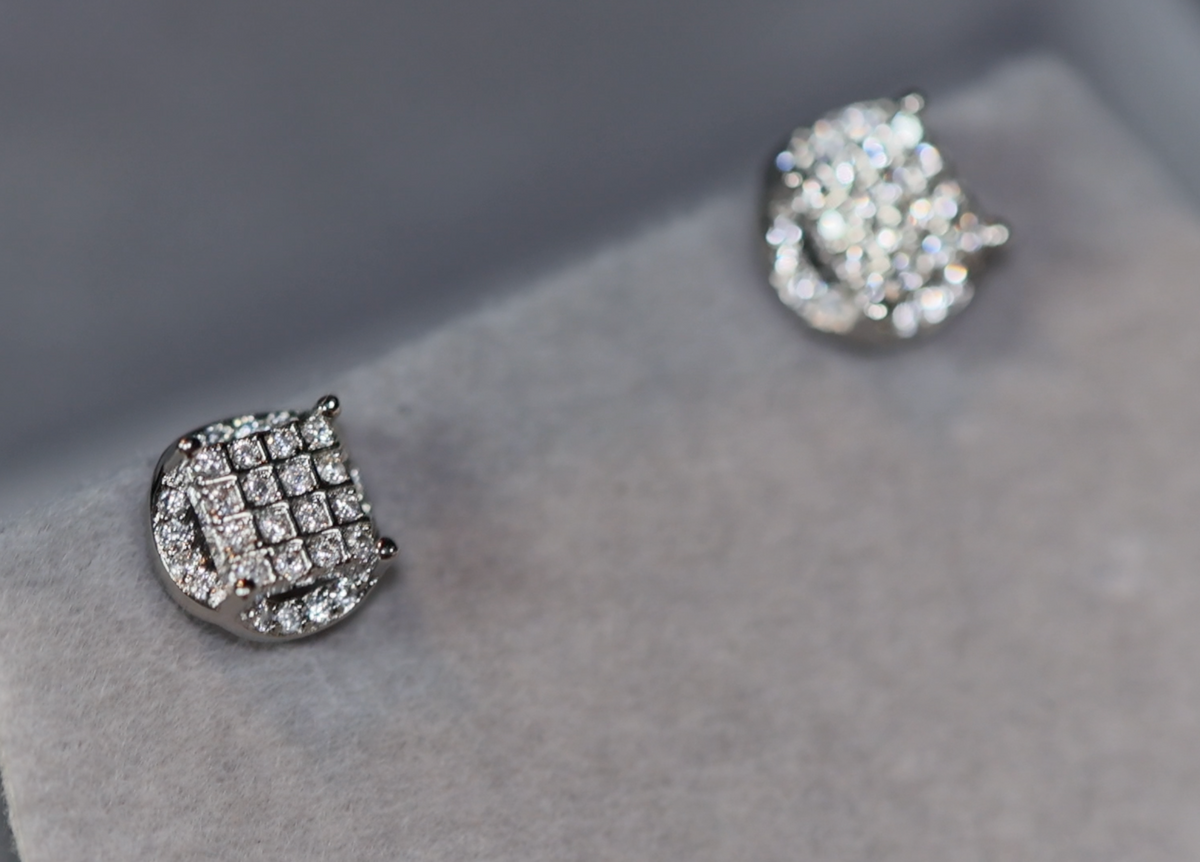 Womens Diamond Ear Studs | Mens Diamond Ear Studs – Minx London
