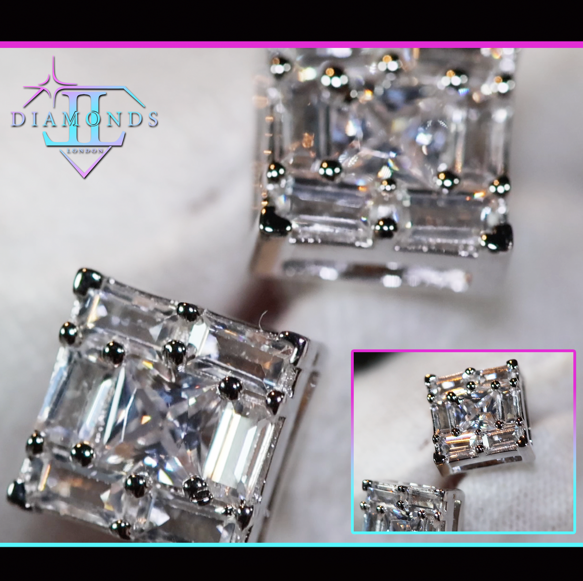 Ear Studs | Iced Out Ear Studs | Hip Hop Earrings | Hip Hop Ear Studs ...