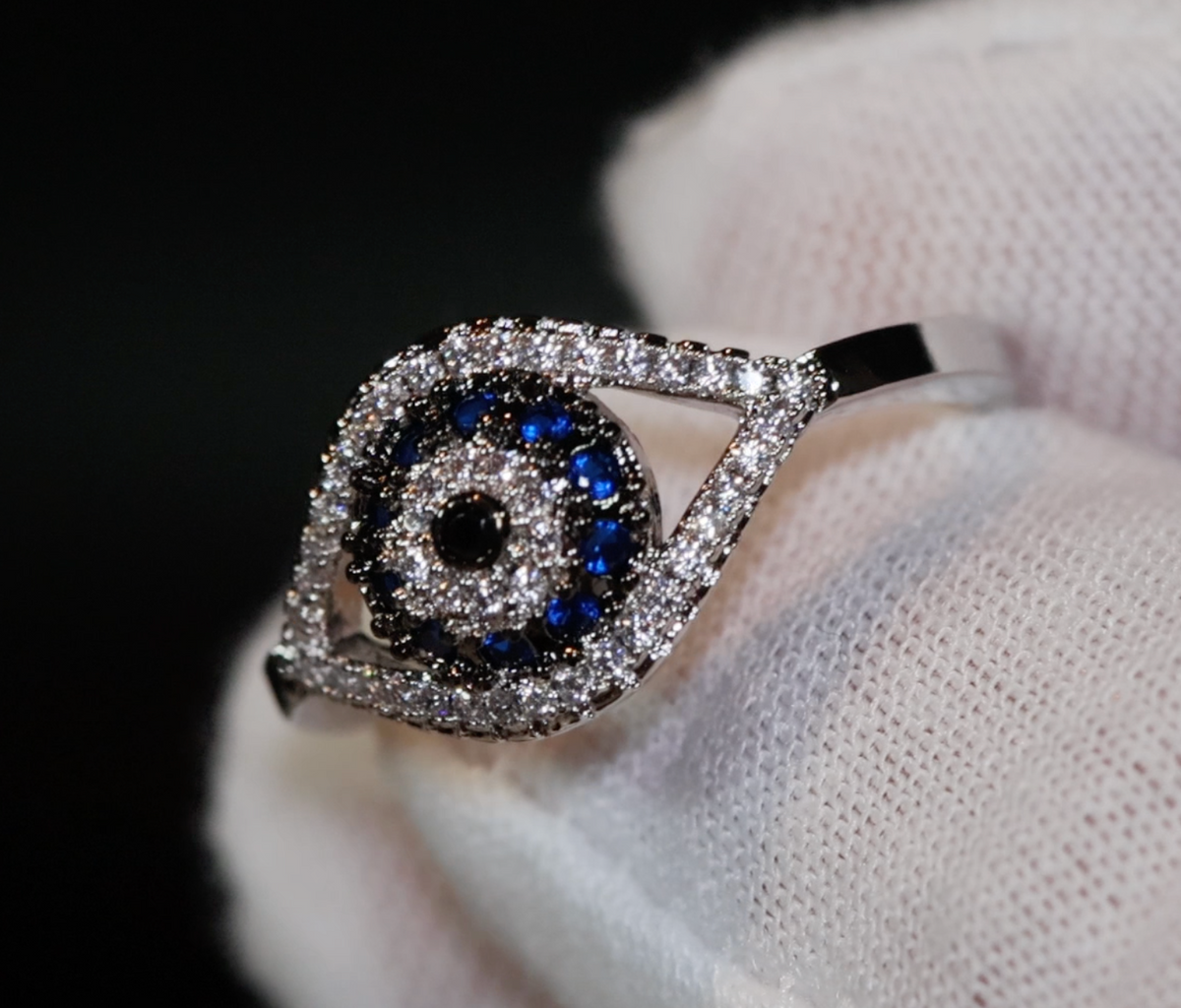 Evil Eye Ring | Turkish Eye Ring | Muslim Ring | Islam Ring – Minx London
