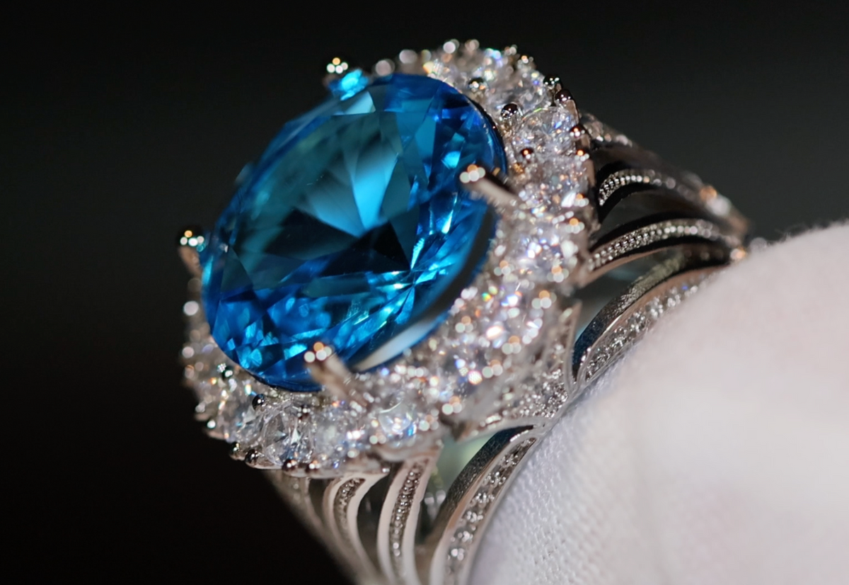 Blue Diamond Ring | Blue Diamond Rings | Womens Blue Diamond Ring ...