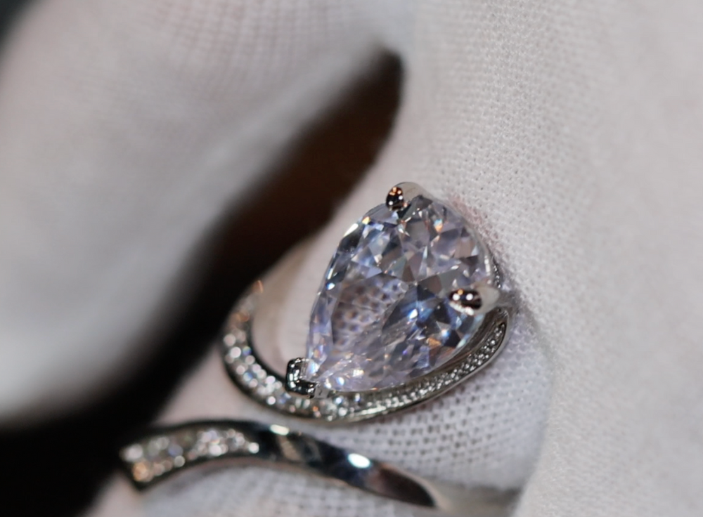 Teardrop Ring | Pear Cut Ring | Tear Drop ring | Pear shape ring – Minx ...