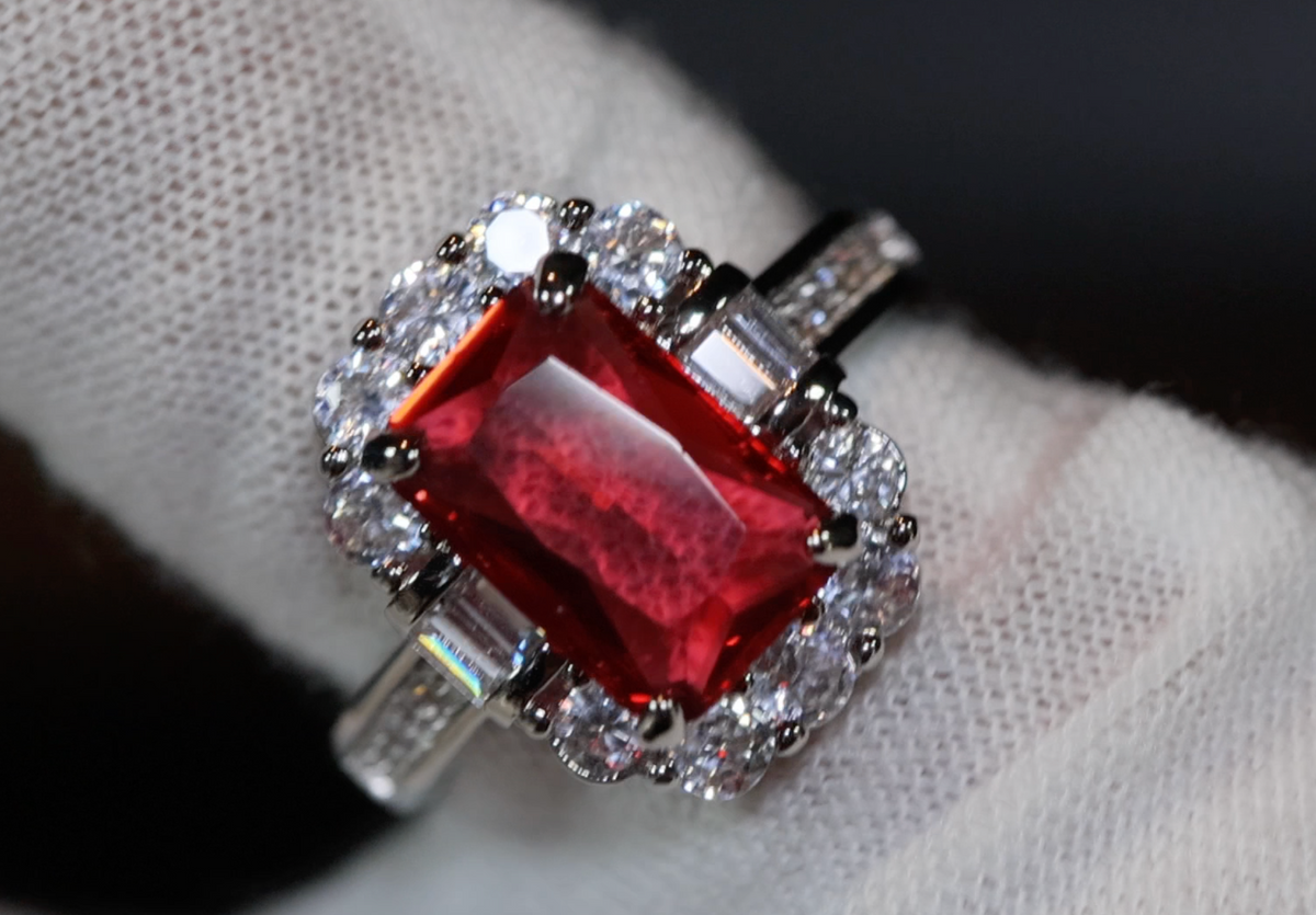 Red Diamond Ring | Womens Red Diamond Ring | Red Engagement Ring – Minx ...