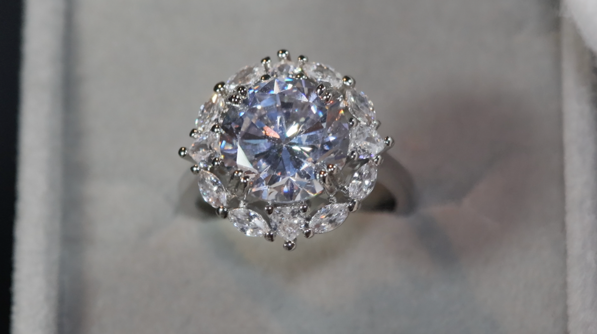 Diamond Engagement Ring | Round Diamond Engagement Ring | Resizable ...