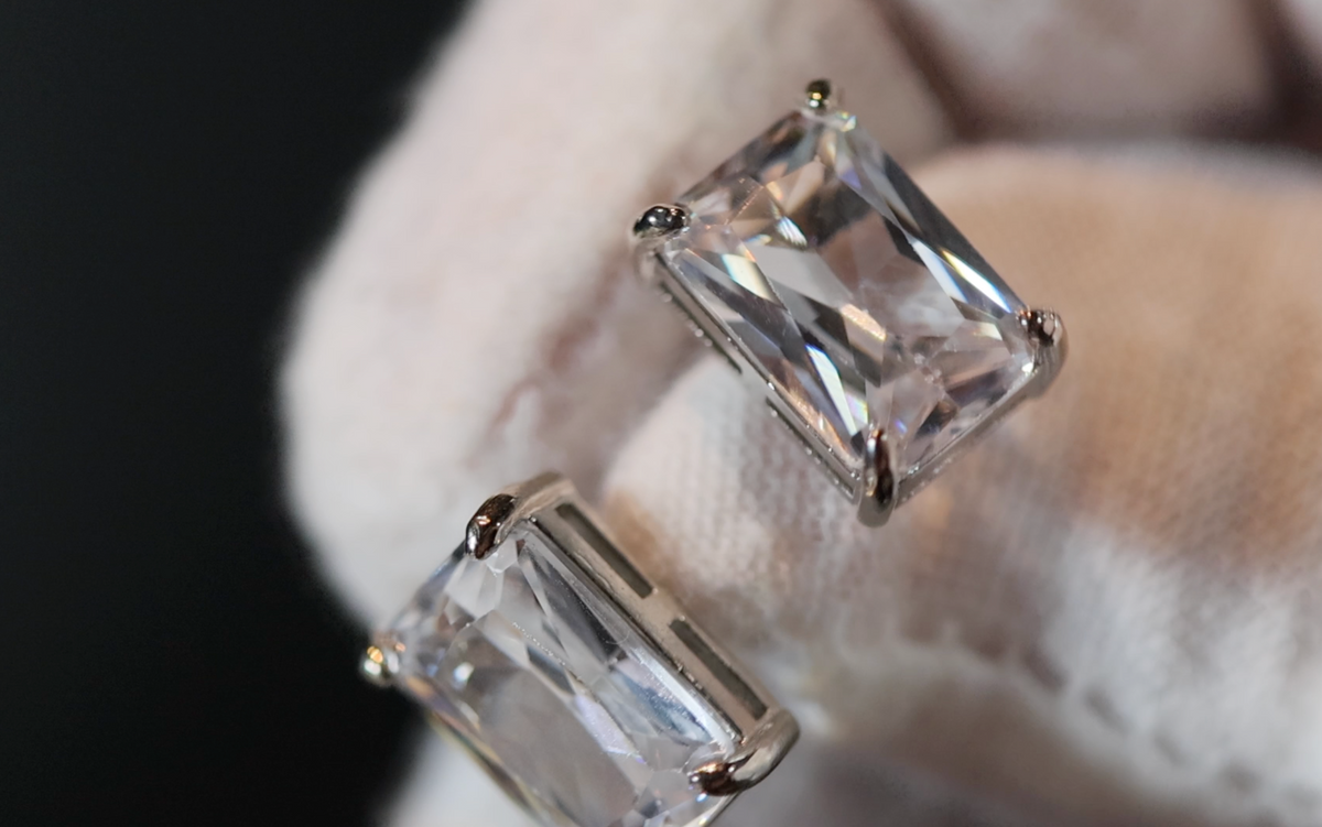 Big Diamond Ear Studs – Minx London