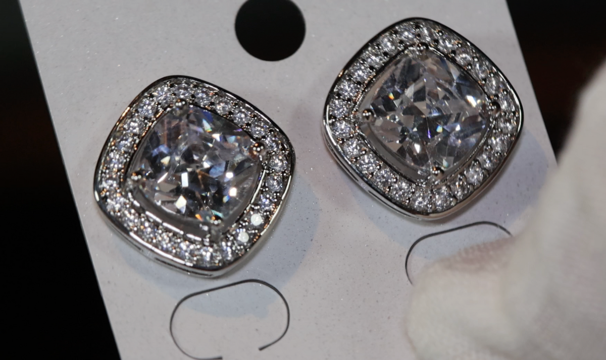 Big Diamond Ear Studs – Minx London