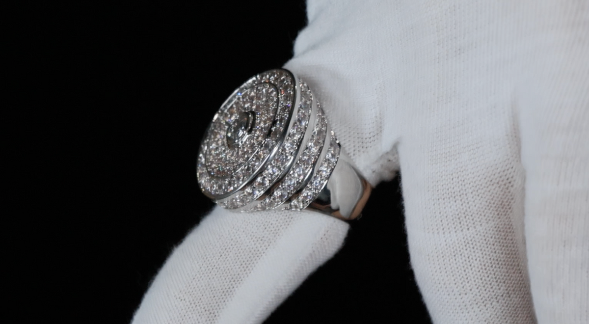 Iced Out Ring, Mens Big Iced Out Ring, Mens Diamond Hip Hop Ring – Minx ...