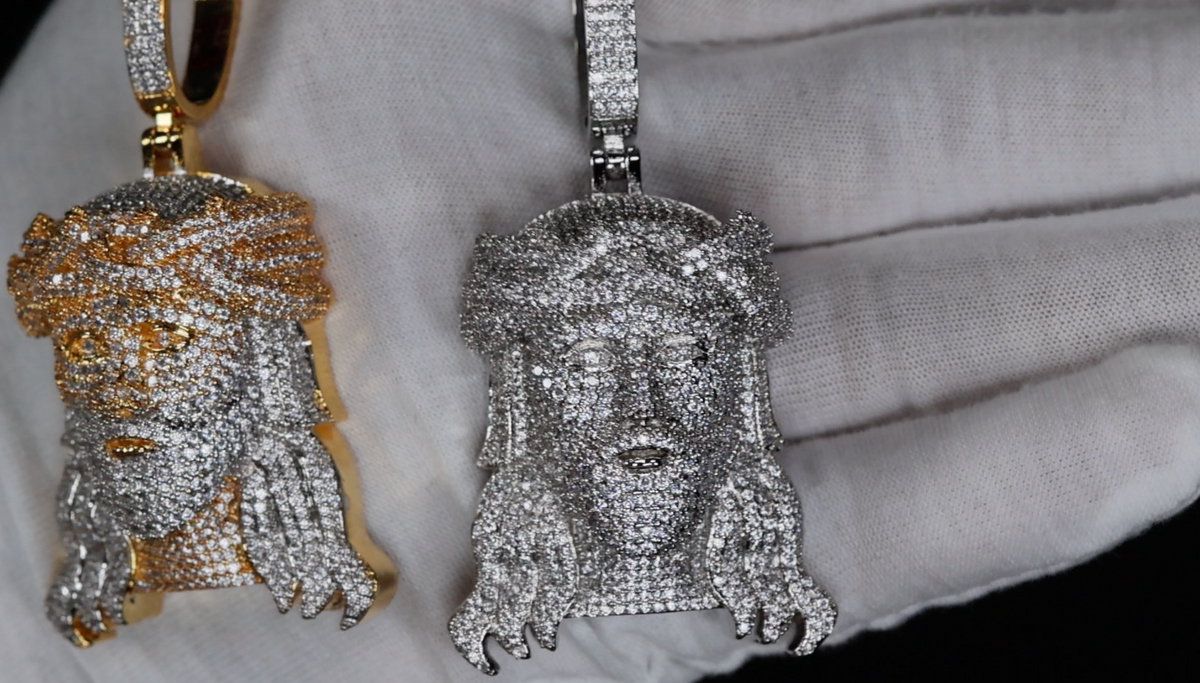 Iced Out Jesus Piece | Hip Hop Jesus Head Pendant | Diamond Jesus Face ...