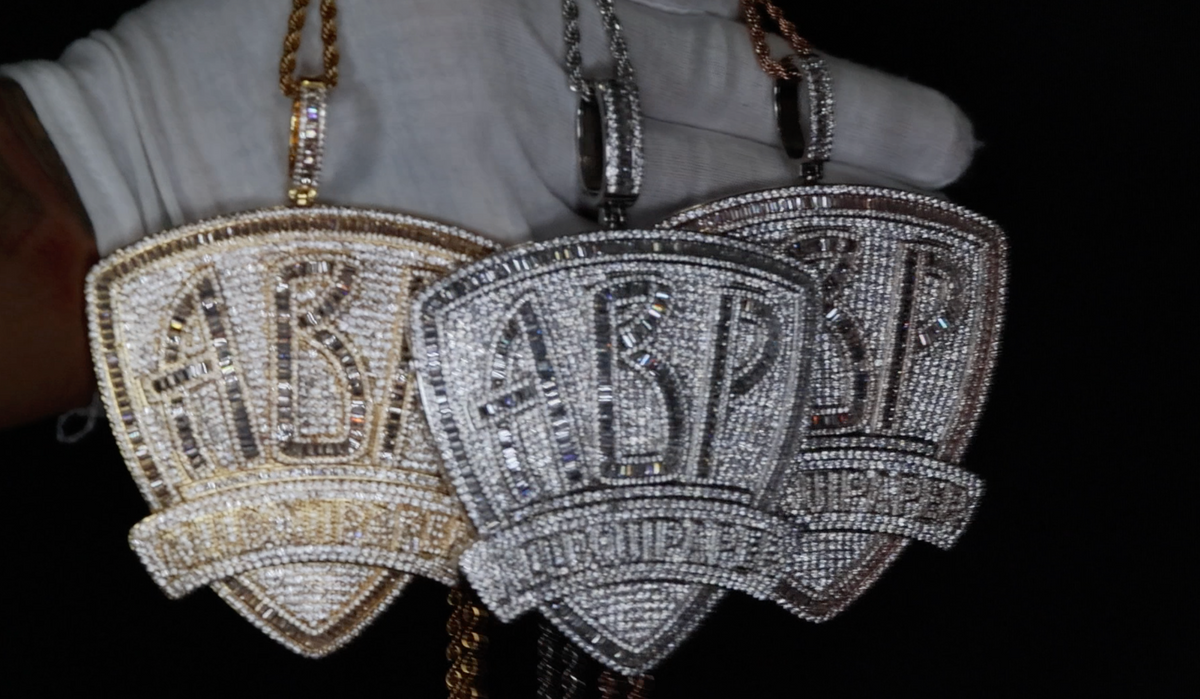 Rose Gold Iced Out Pendant | Iced Out Pendant | Big Hip Hop Pendant ...