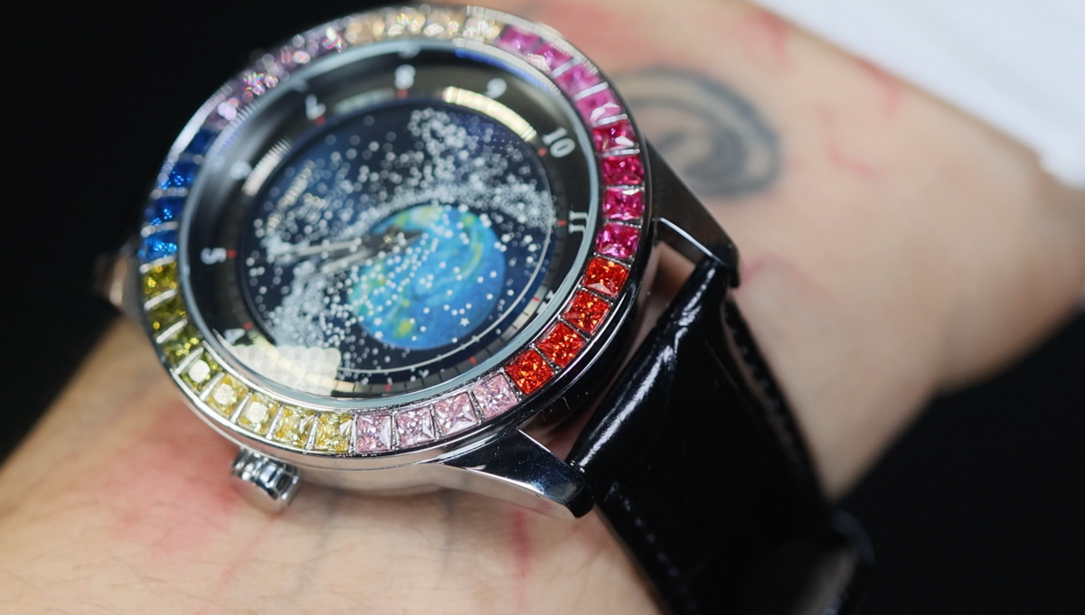 Rainbow Diamond Watch | Mens Rainbow Diamond Watch | Celestial Watch ...