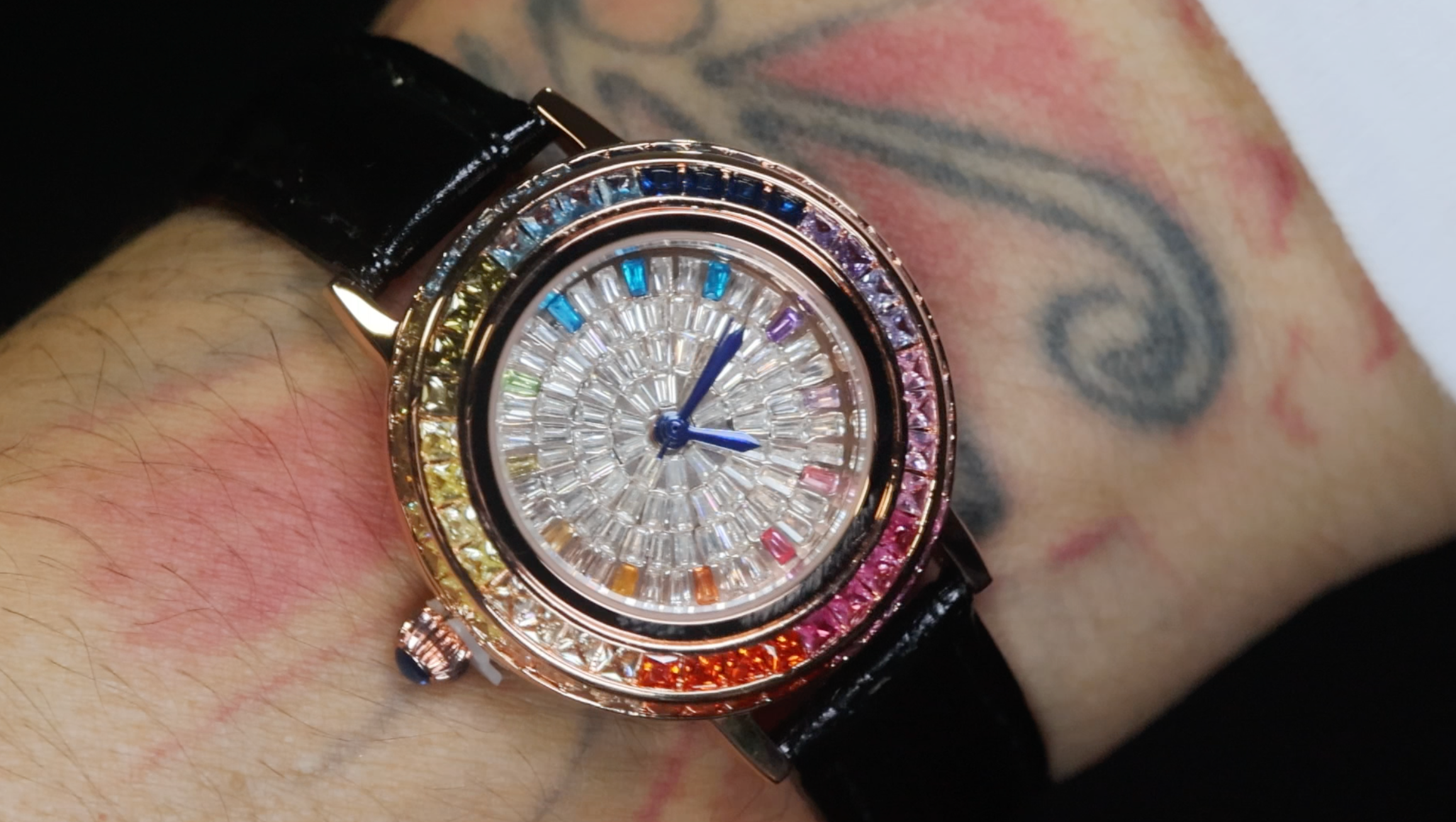Rainbow Diamond Watch | Womens Rainbow Diamond Watch – Minx London