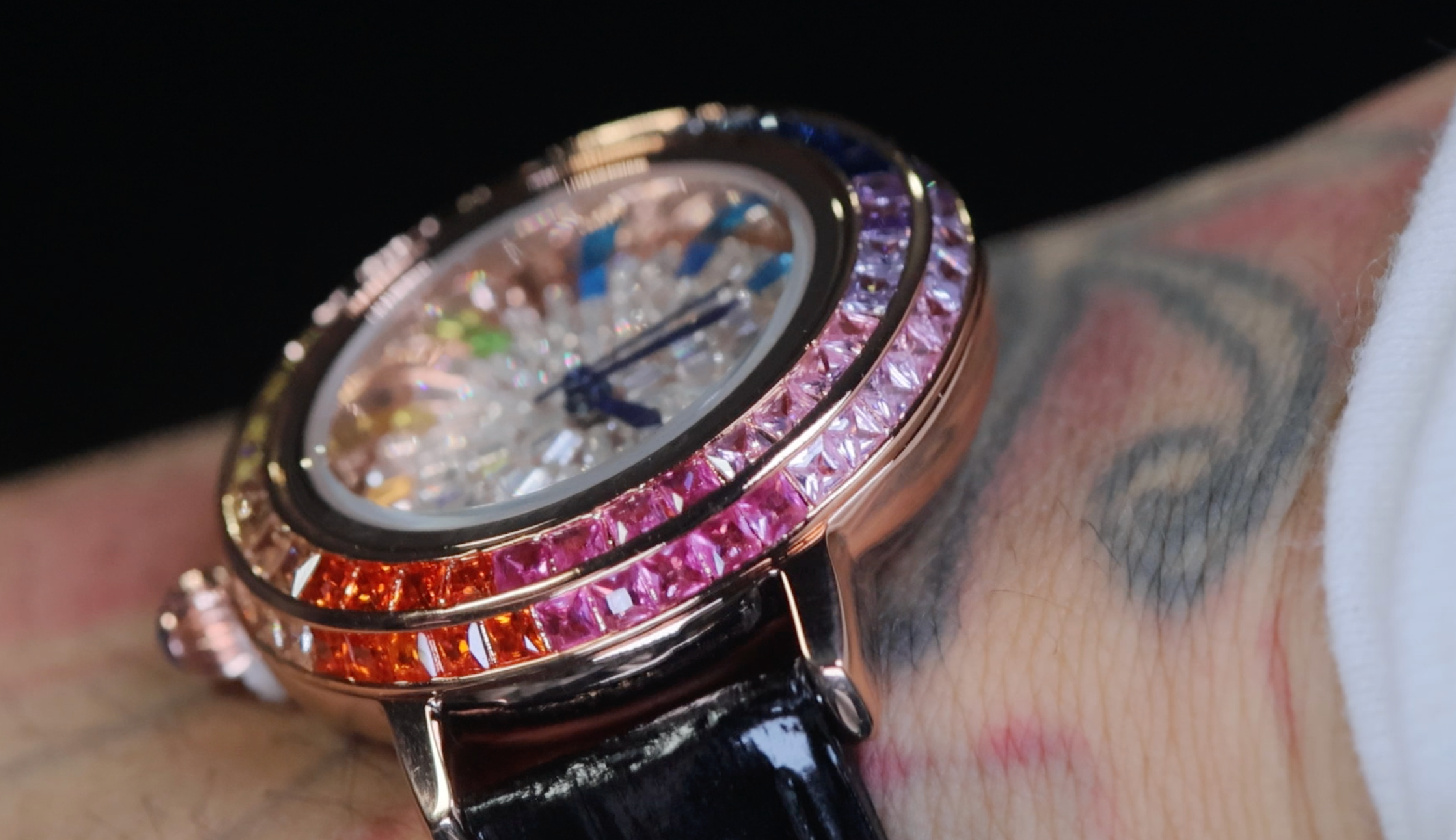 Rainbow Diamond Watch | Womens Rainbow Diamond Watch – Minx London