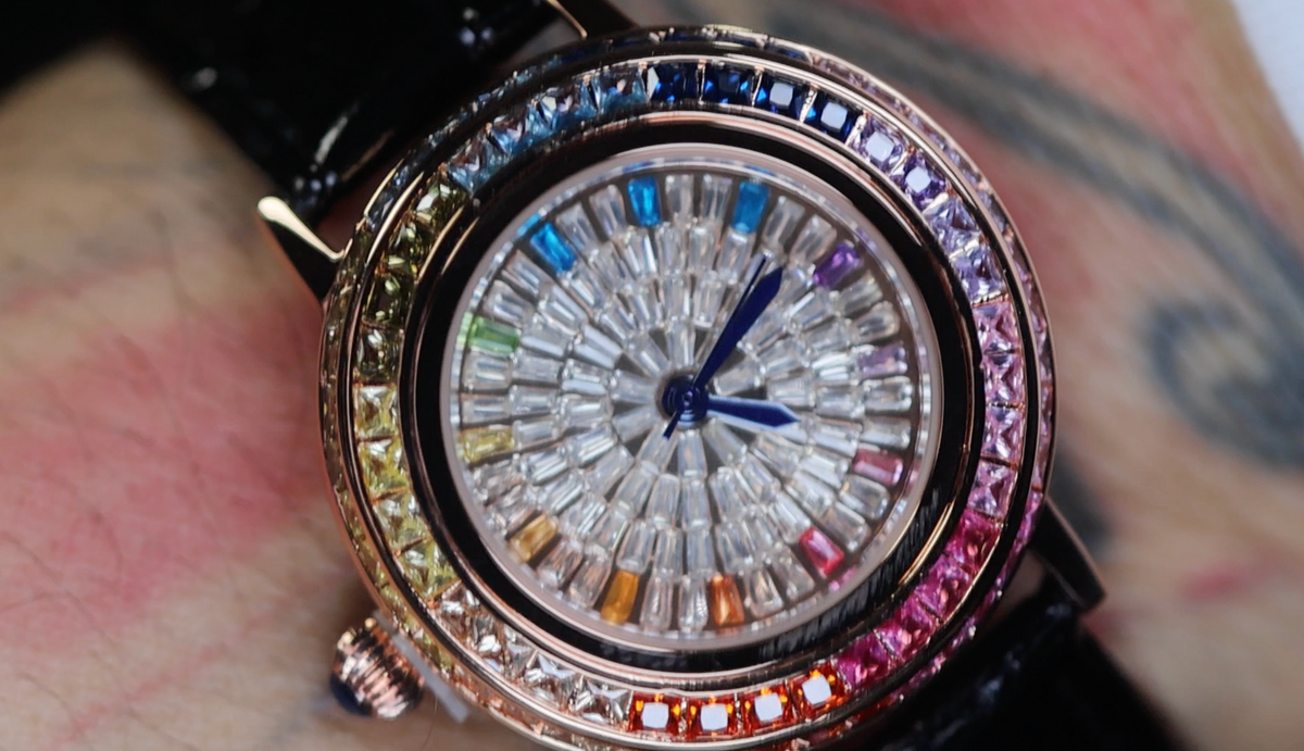 Rainbow Diamond Watch | Womens Rainbow Diamond Watch – Minx London