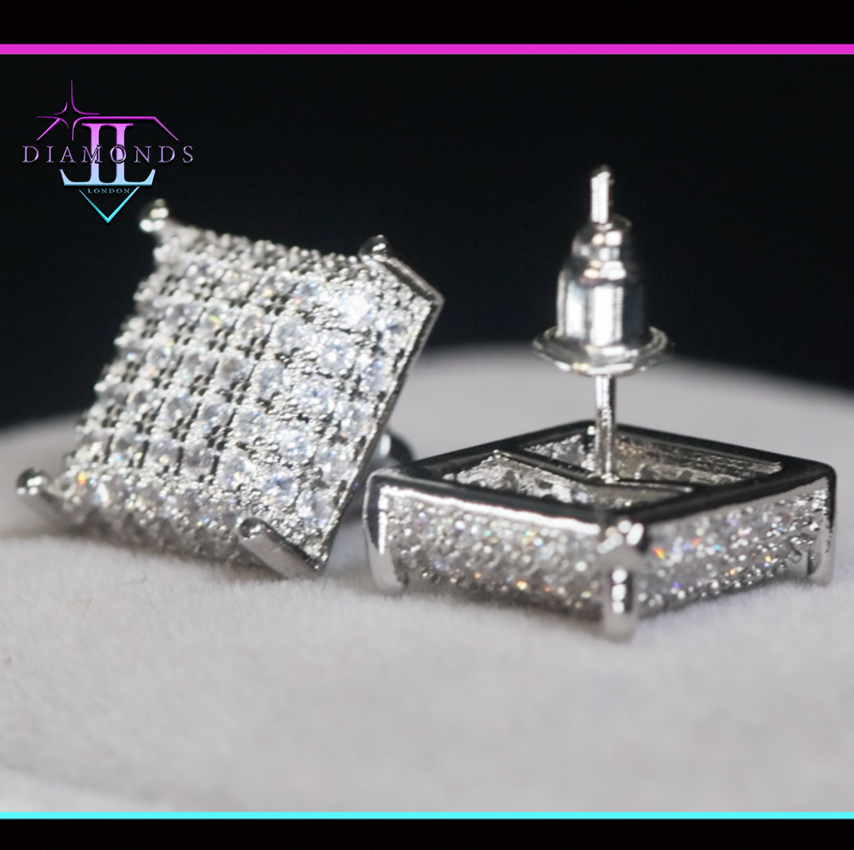 Iced Out Ear Studs | Hip Hop Ear Studs | Diamond Ear Studs – Minx London