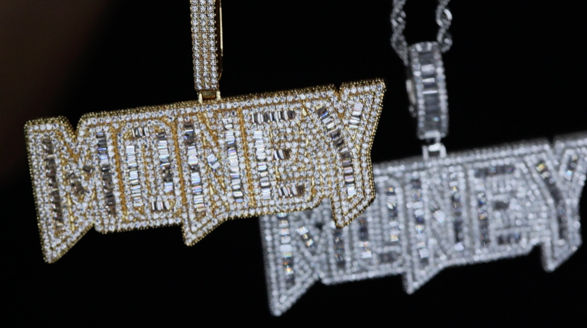 Money Pendant | Iced Out Pendant | Diamond Hip Hop Jewellery – Minx London