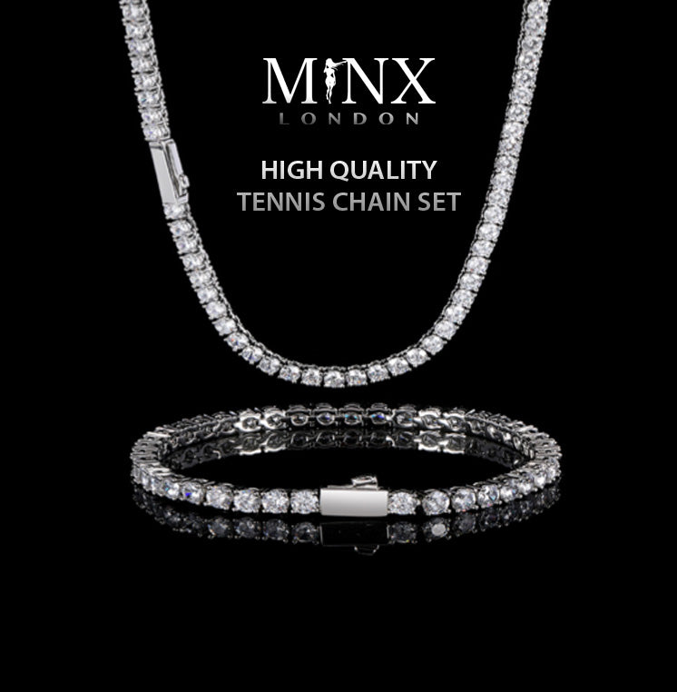 Tennis Chain | Tennis Bracelet | Tennis Necklace – Minx London