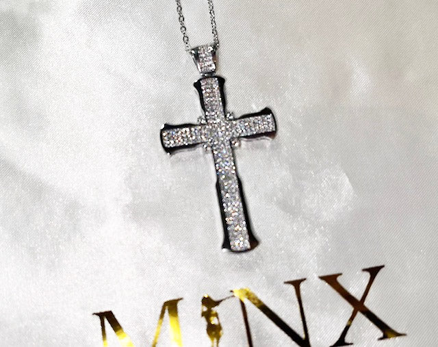 Iced Out Cross Chain | Iced Out Cross | £30 – Minx London