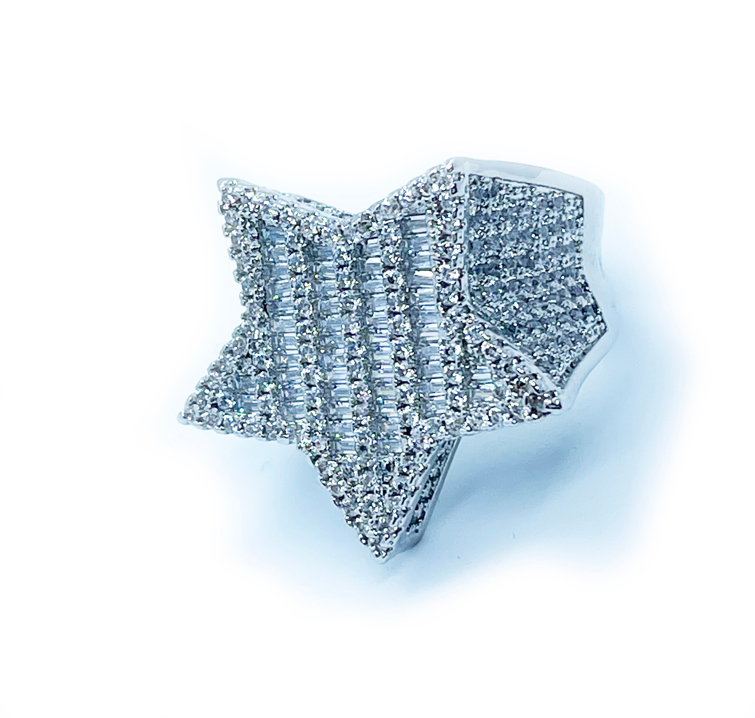 Iced Out Star Ring | Star Ring | Iced Out Ring £25 – Minx London