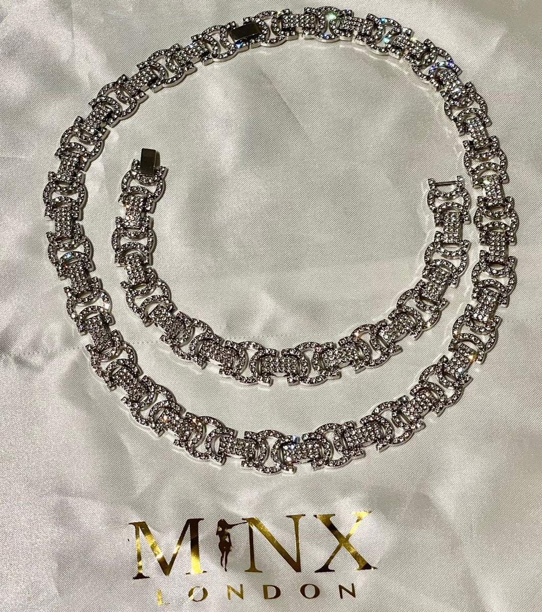 Iced Out Chain | Iced Out Necklace | Iced Out Bracelet – Minx London