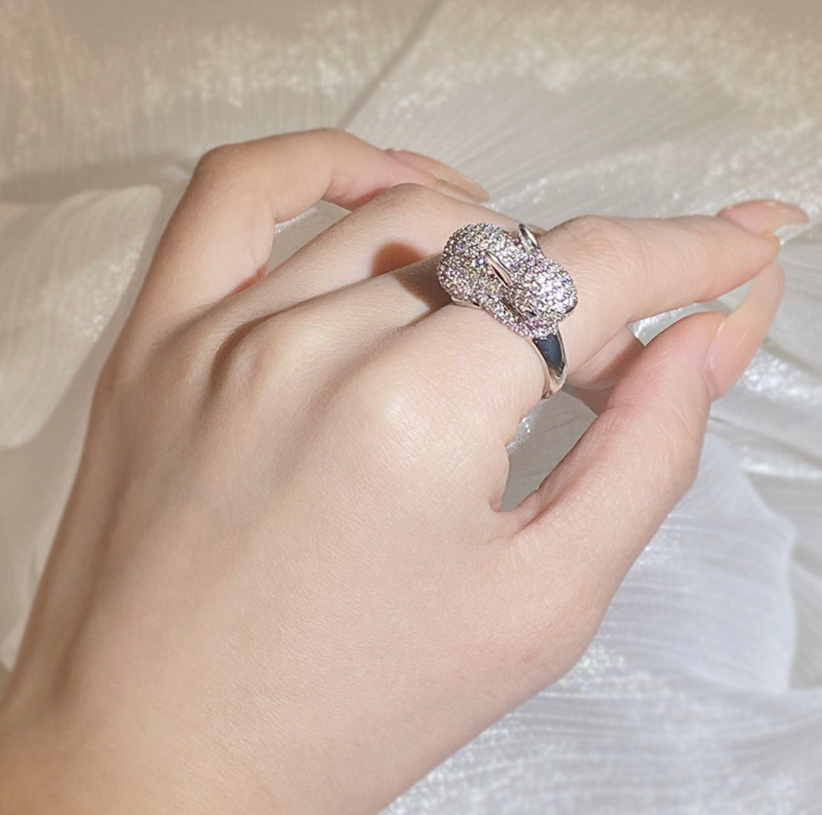 Rabbit Ring | Iced Out Ring | Fashion Ring | Charm Ring | Silver Rabbi ...